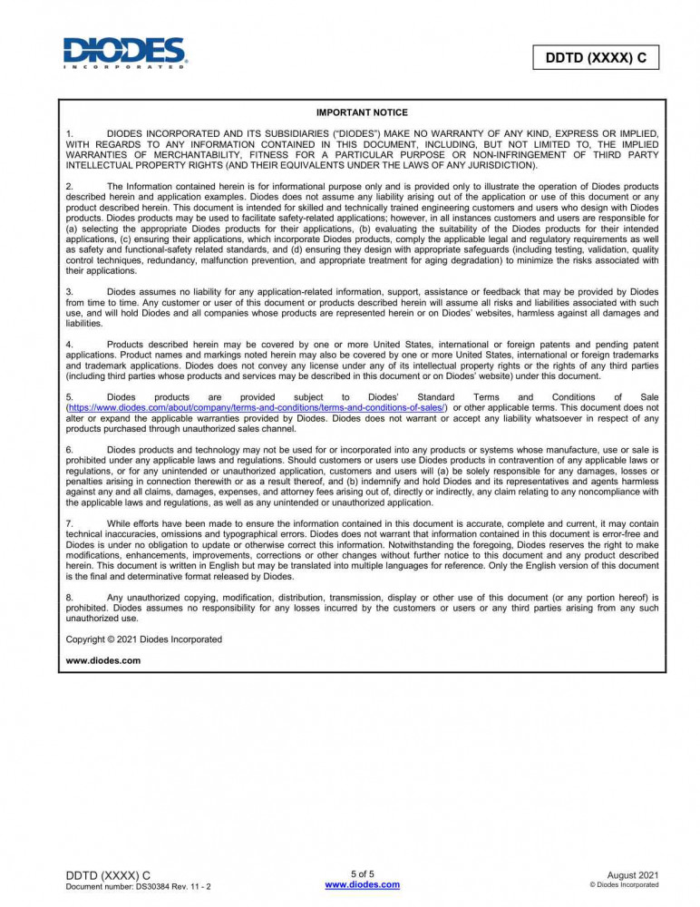 DDTD123TC-7-F datasheet page 5