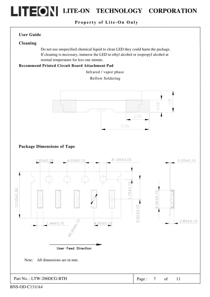 LTW-206DCG-BTH datasheet page 8