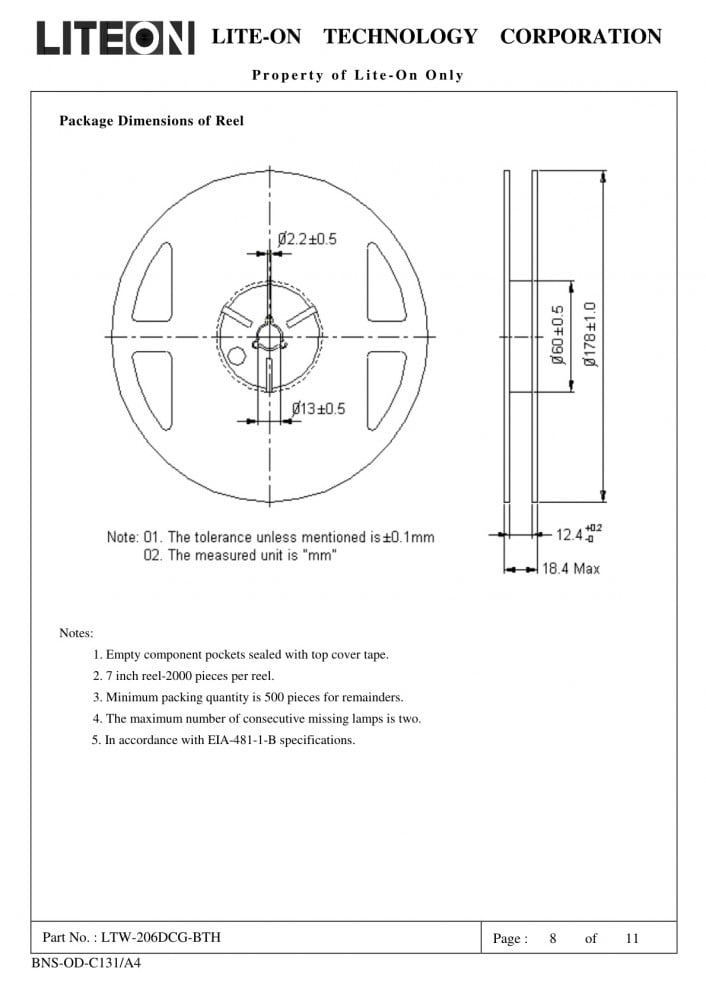 LTW-206DCG-BTH datasheet page 9