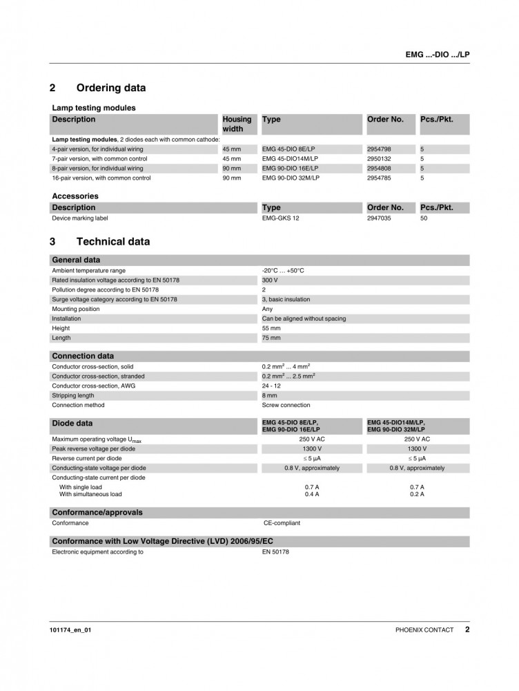 Phoenix Contact 2950132 technical document page 2
