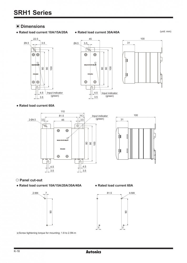 Autonics SRH1 Series datasheet page 4