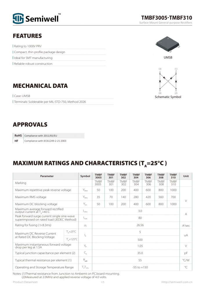 TMBF304 datasheet page 1