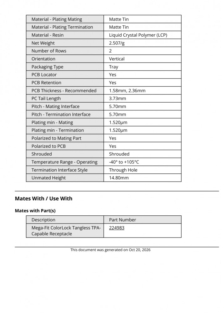 MOLEX 1720654004 technical document image 3
