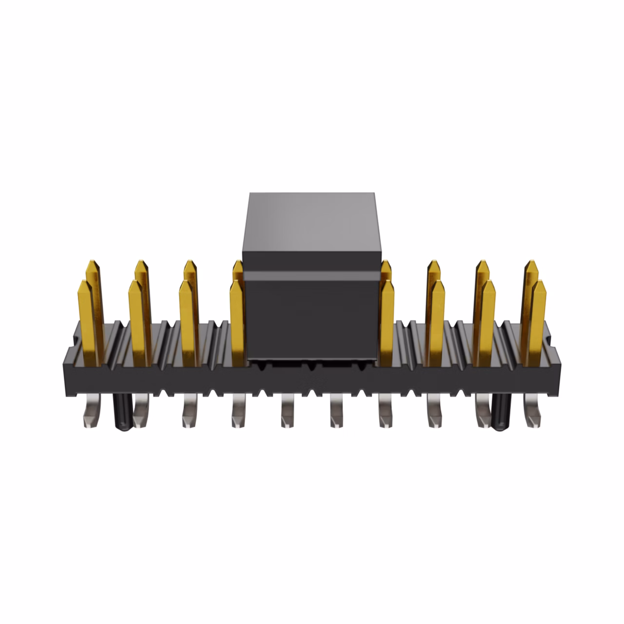 Milli-Grid Header, Vertical, Surface Mount, 20 Circuits, 0.38µm Gold (Au) Plating, Mating Pin Length 3.20mm, with Cap and Pegs, Tube, Lead-Free for sale