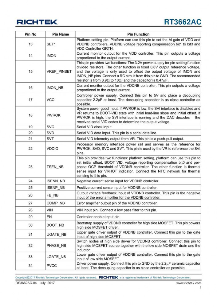RT3662ACGQW datasheet page 3