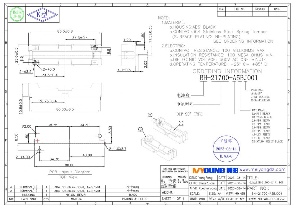 BH-21700-A5BJ001 technical document preview