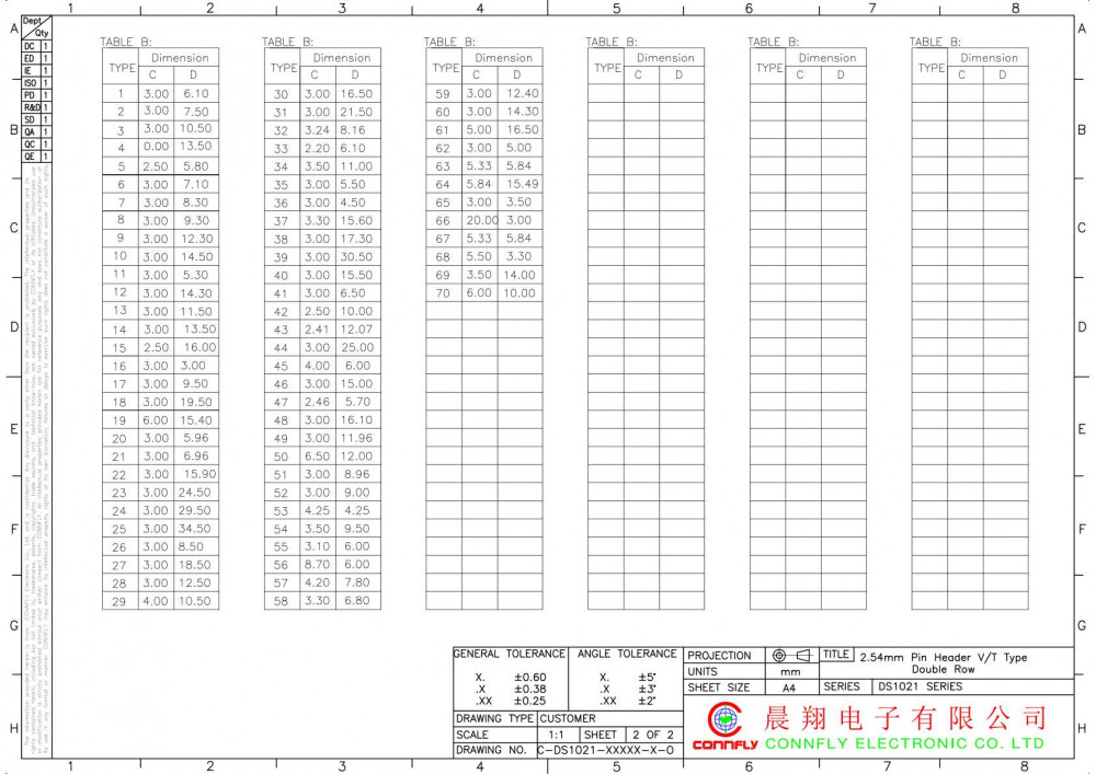 DS1021 technical drawing page 4