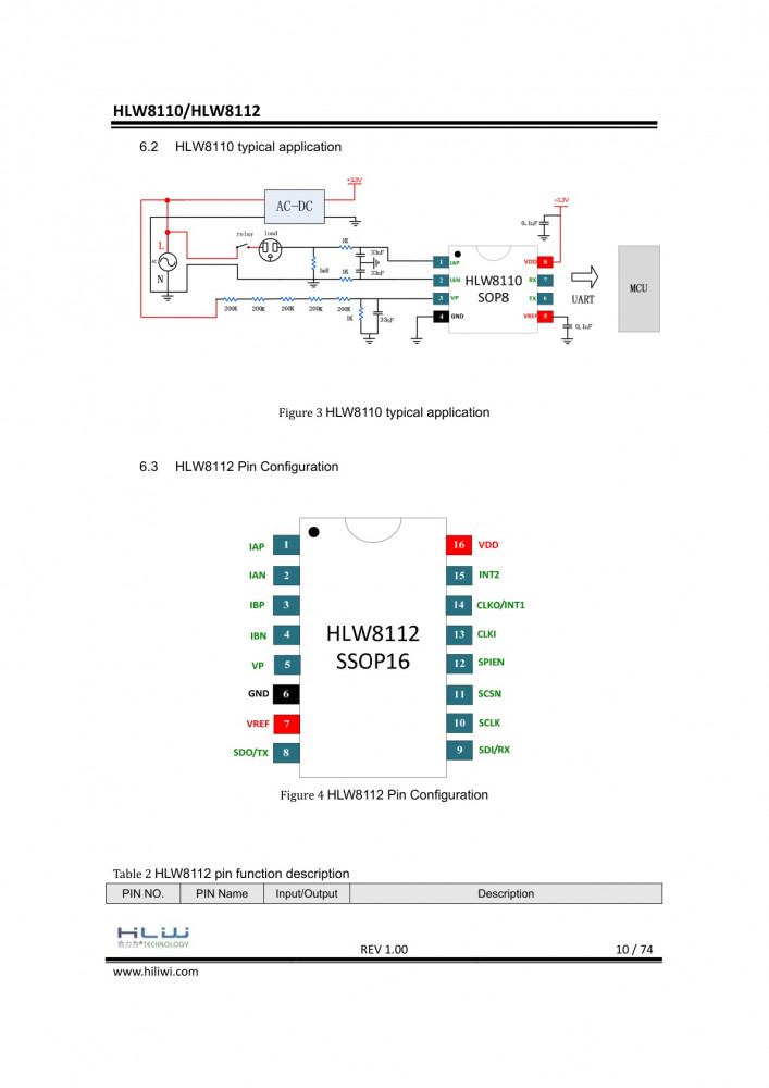HLW8110 datasheet page 10