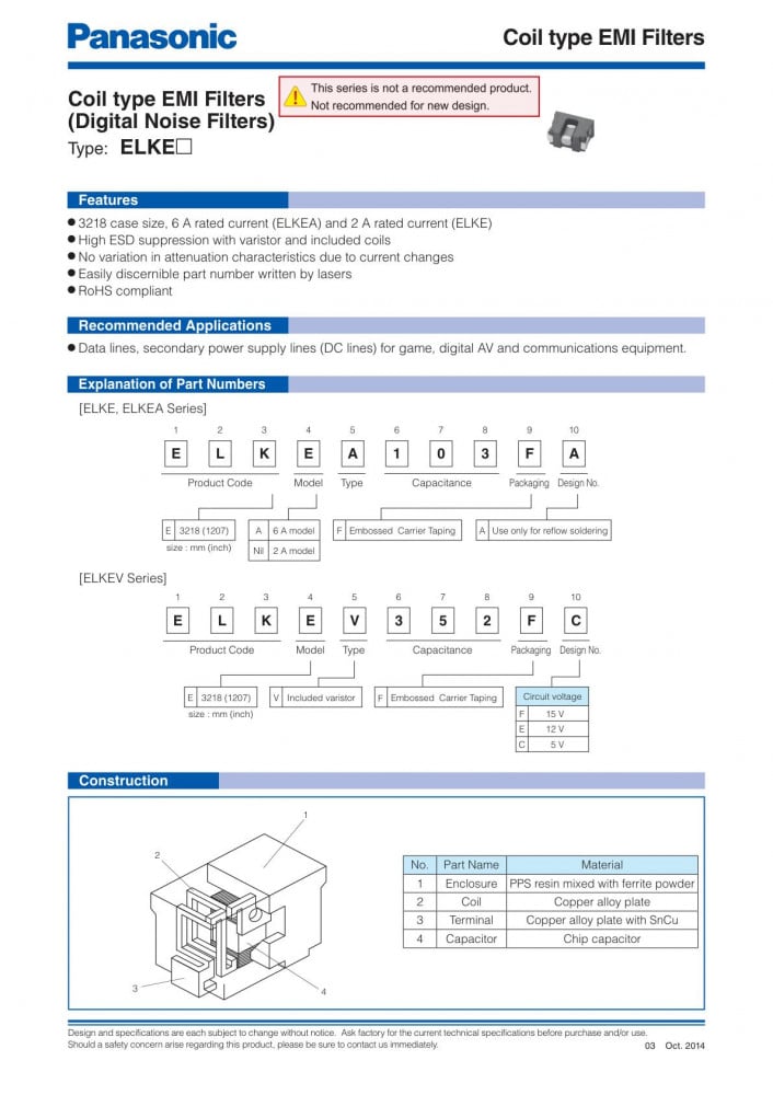 Panasonic ELK-E222FA document page 1