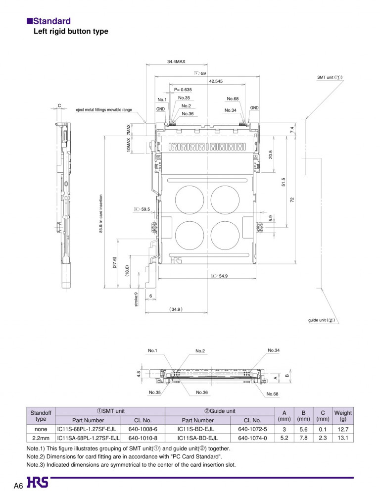 HRS IC11S datasheet page 5