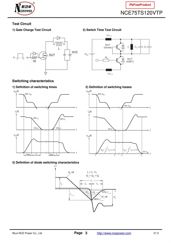 NCE75TS120VTP datasheet page 3