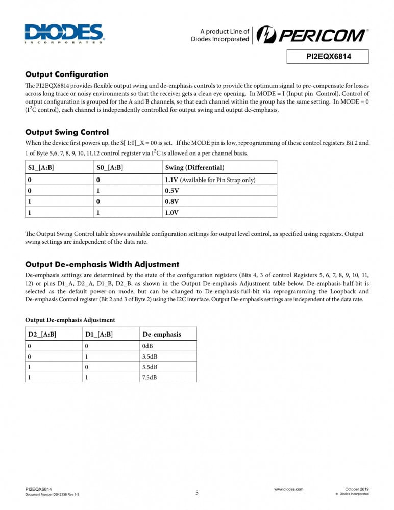PI2EQX6814 technical document page 5