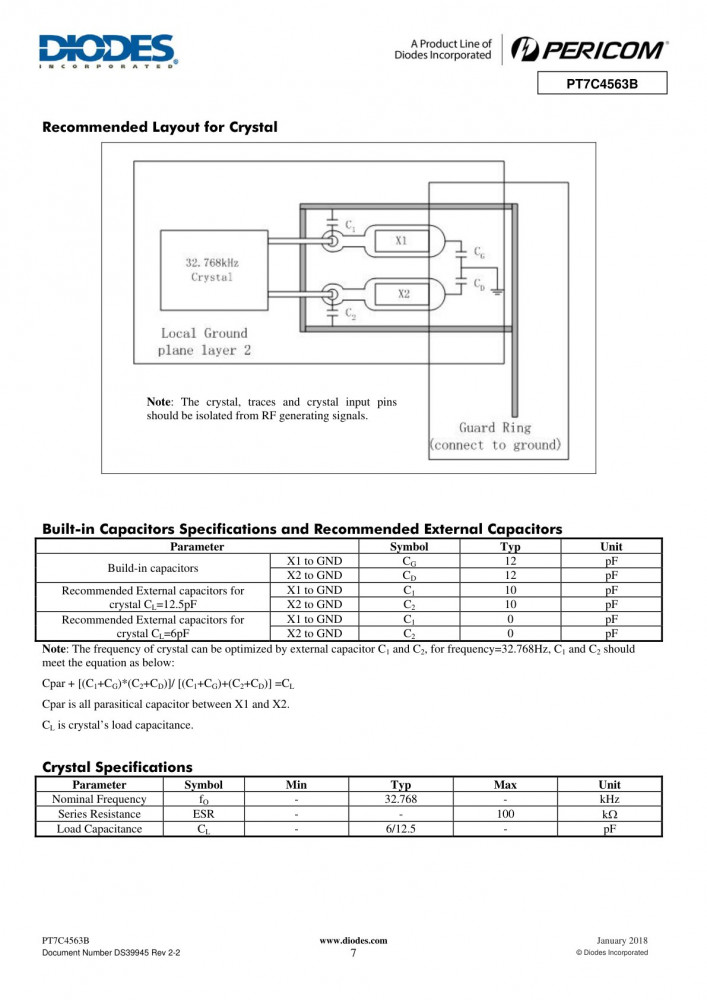 PT7C4563BUEX datasheet page 7