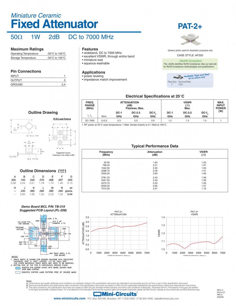 PAT-2+ technical document page