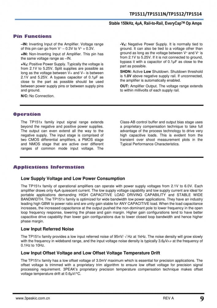 TP1511 datasheet page 9