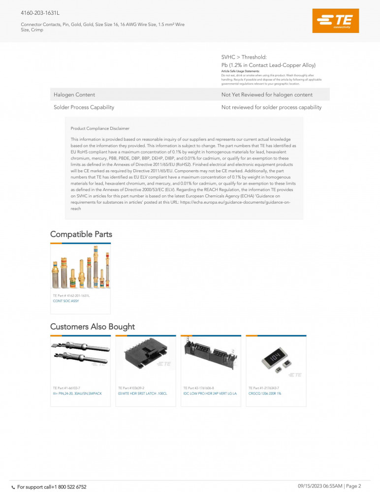 M39029/17-172 technical document page 2