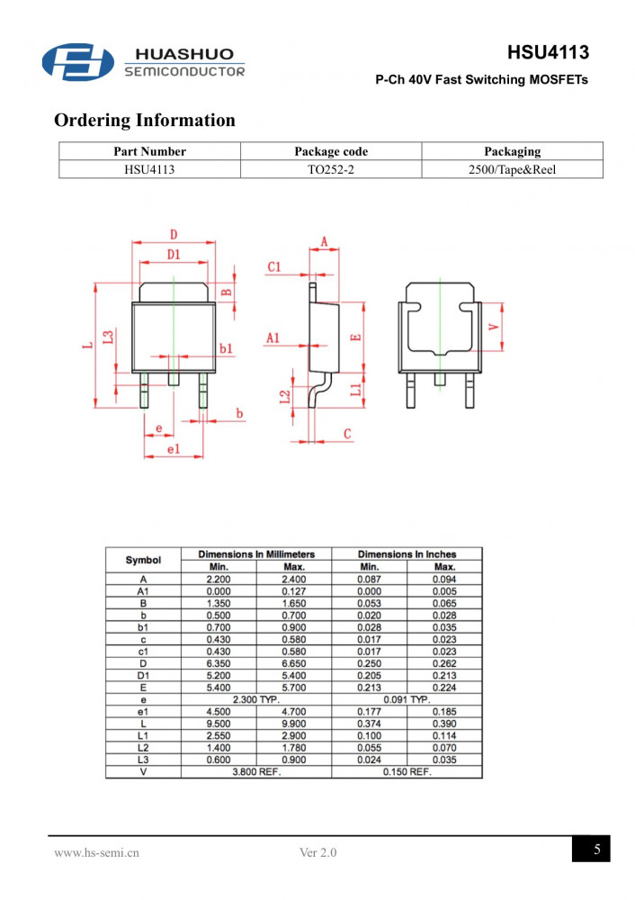 HSU4113 datasheet page 5