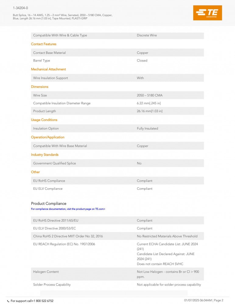 TE Connectivity 1-34204-0 document page 2