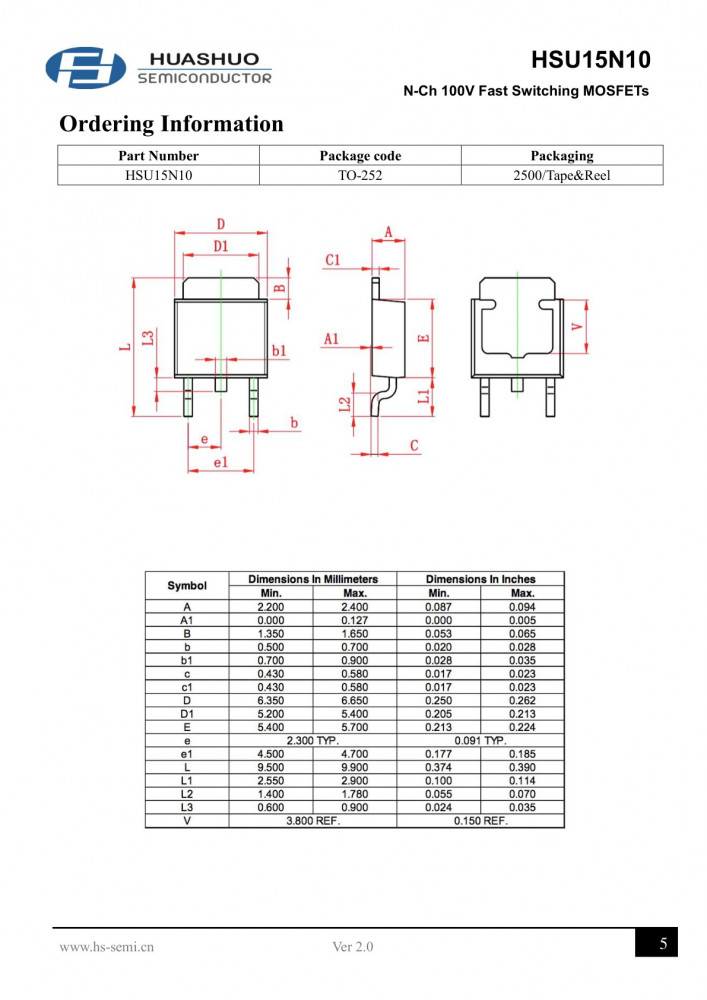 HSU15N10 datasheet page 5
