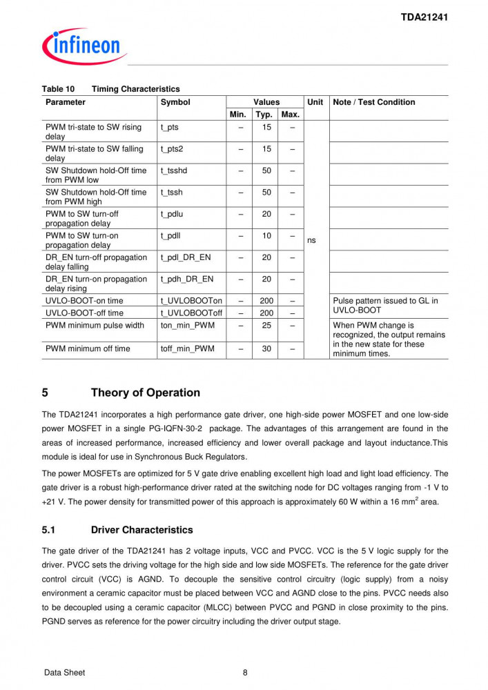 TDA21241 technical document page 8