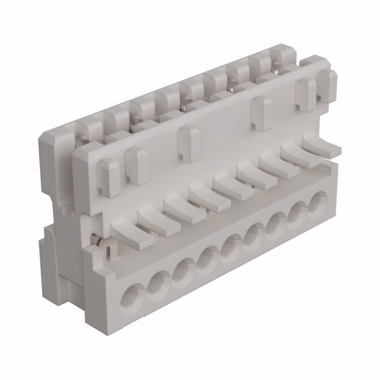 Appli-Mate RAST 2.5 Female Connector, 5.00mm Pitch, 5 Circuits, Position C, E, F and H Removed, Open Endwalls for sale