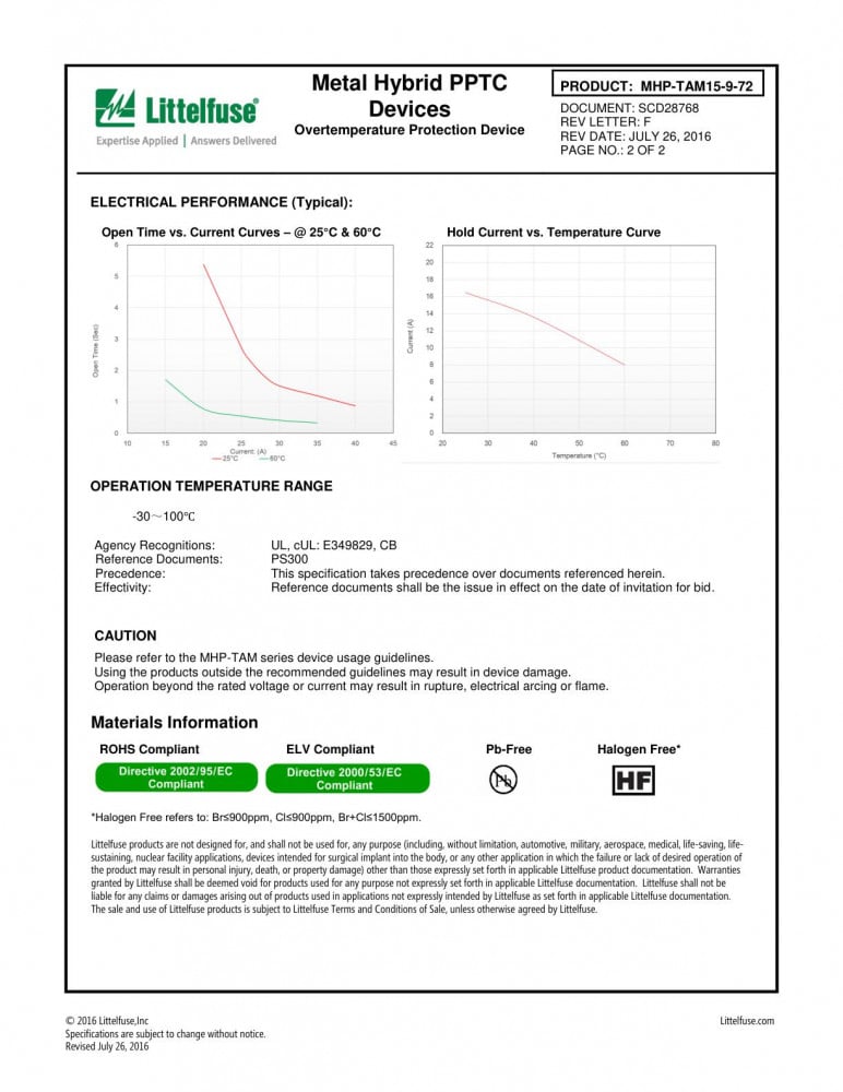 MHP-TAM15-9-72 technical specification page 2