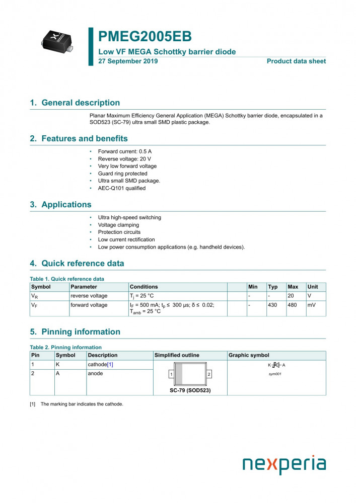 PMEG2005EB,115 datasheet page 1