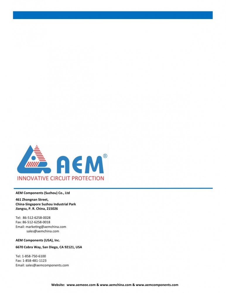AEM AF Series datasheet page 9