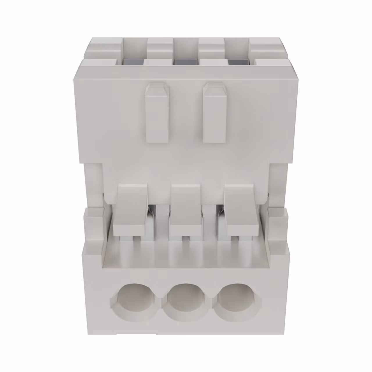 Appli-Mate RAST 2.5 IDT Housing, 2.50mm Pitch, Female, 3 Circuits, Beaded Terminal, Position Keys A & D Removed, Open Endwalls for sale