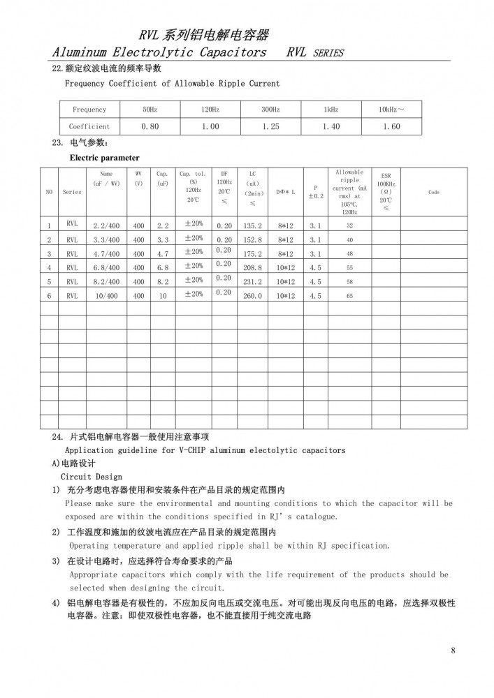 ROQANG RVL approval specification page 8
