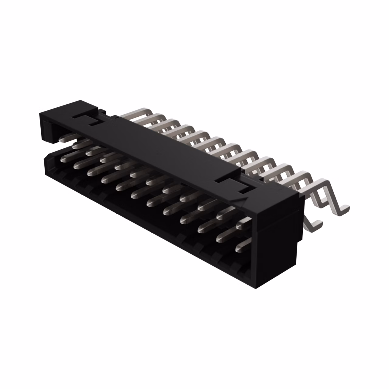 2.00mm Pitch, Milli-Grid PCB Header, Dual Row, Right-Angle, Surface Mount, 2.00µm Tin (Sn) Plating, 24 Circuits, Glow-Wire Capable, Tape and Reel for sale