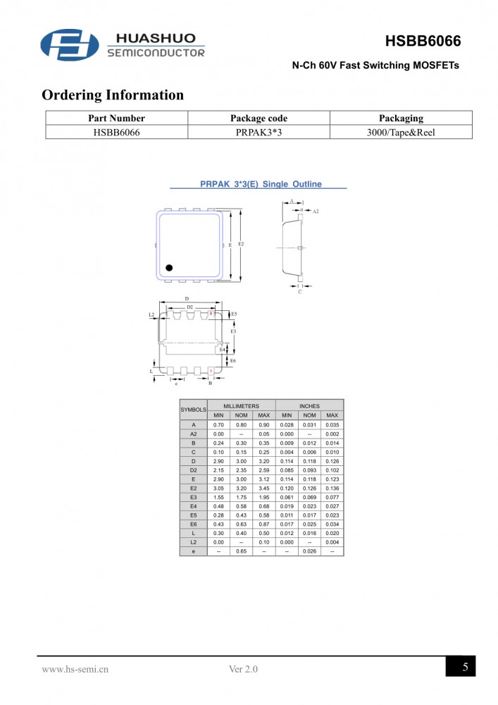 HSBB6066 datasheet page 5
