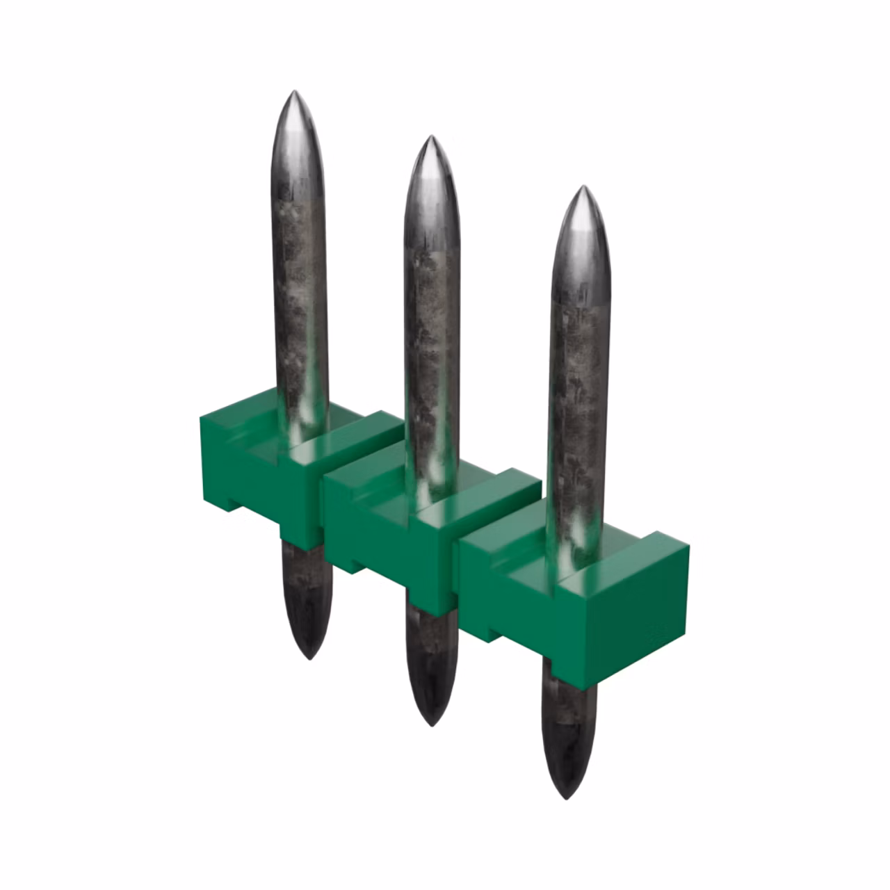 3.50mm Pitch Eurostyle Vertical PCB Pin Header, Breakable, 3 Circuits for sale