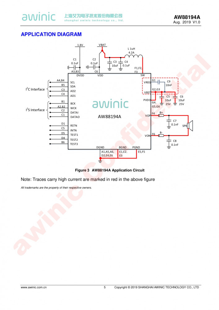 AW88194ACSR datasheet page 5