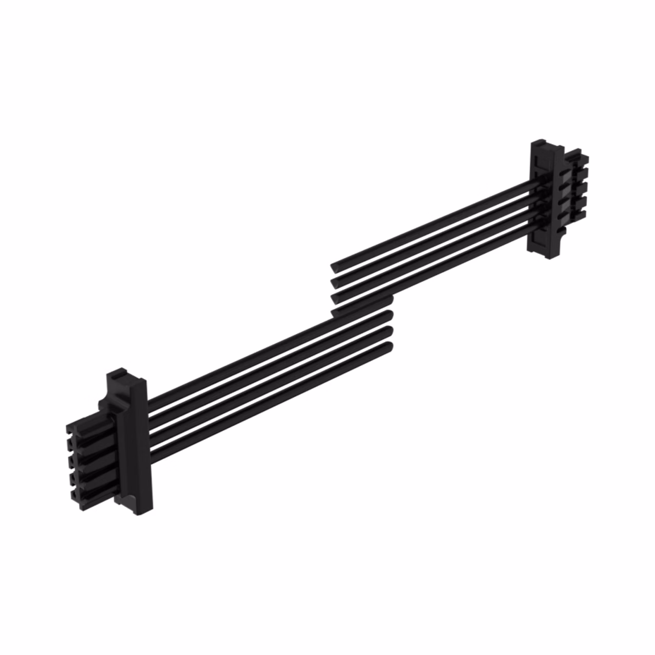 Zero-Hachi-to-Zero-Hachi Off-the-Shelf (OTS) Cable Assembly, Single Row, Tin (Sn) Plating, 4 Circuits, 600.00mm Length, Black for sale
