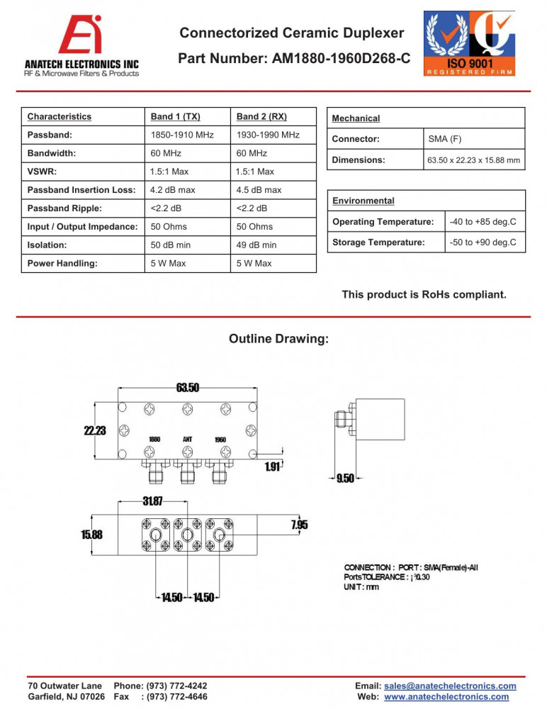 AM1880-1960D268-C technical document page 1