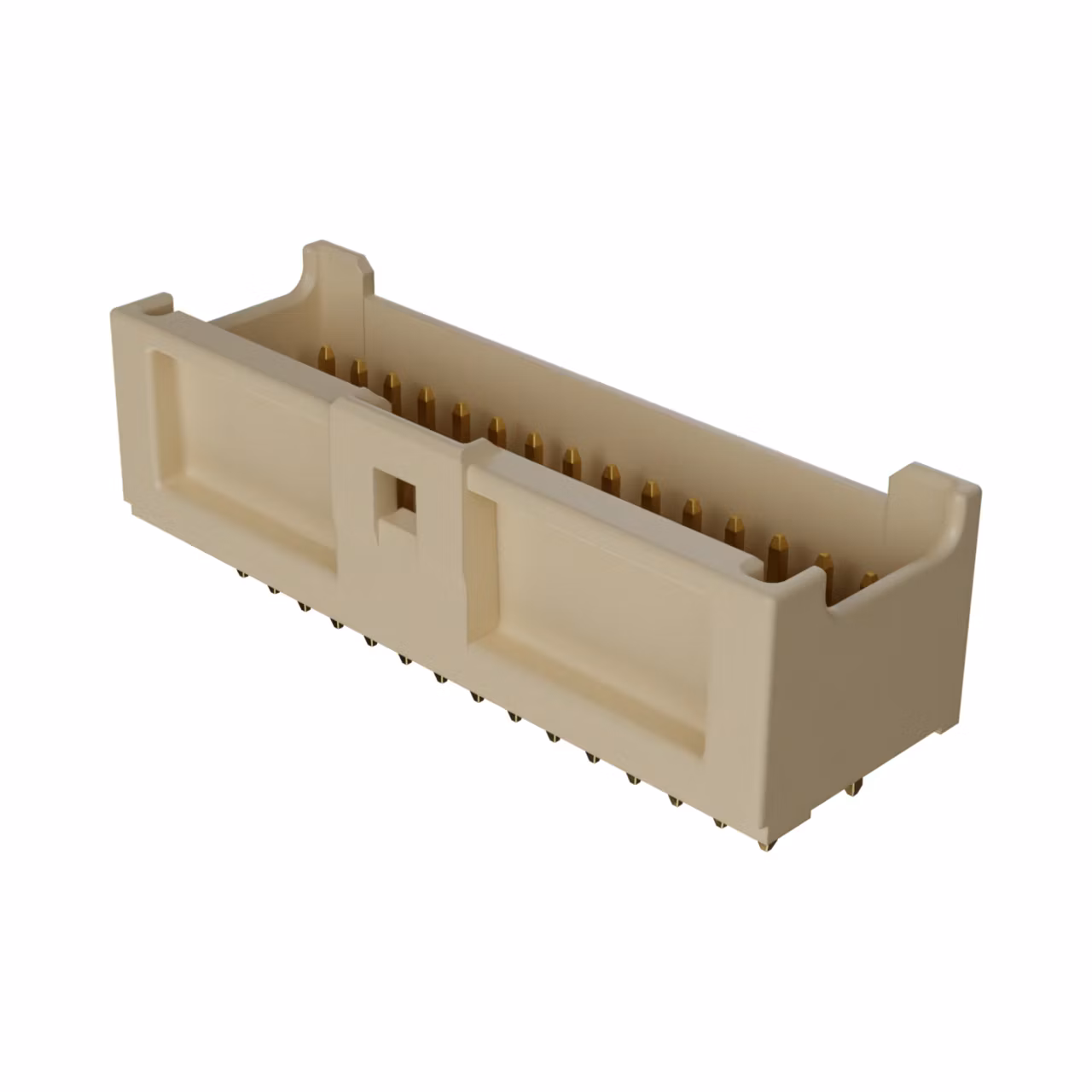 MicroClasp Vertical Header, 2.00mm Pitch, Dual Row, Through Hole, Gold Flash (Au) Plating, 30 Circuits, without PCB Locator for sale