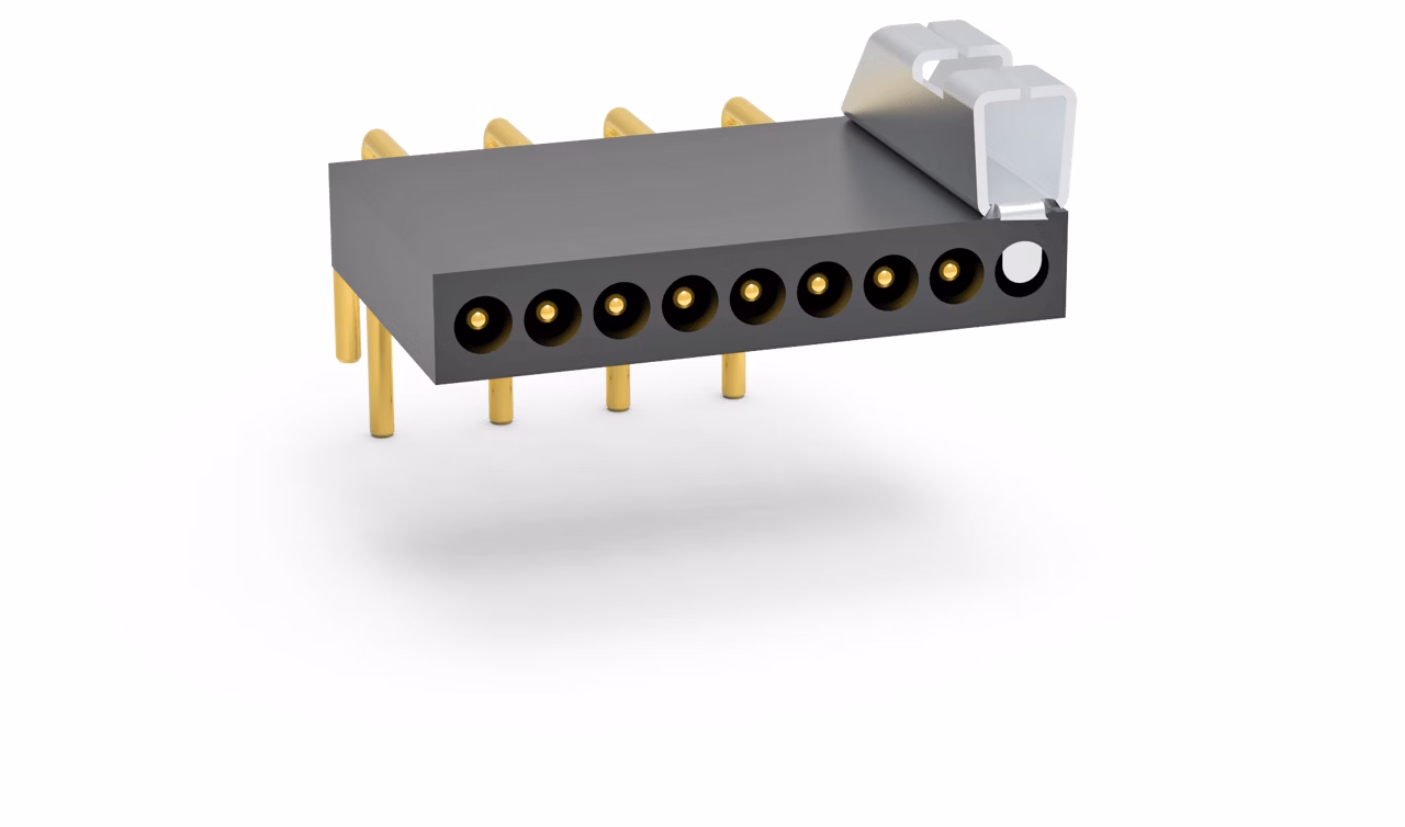 AirBorn AirStrip Board Mount Plug, Vertical, Single Row, 0.050