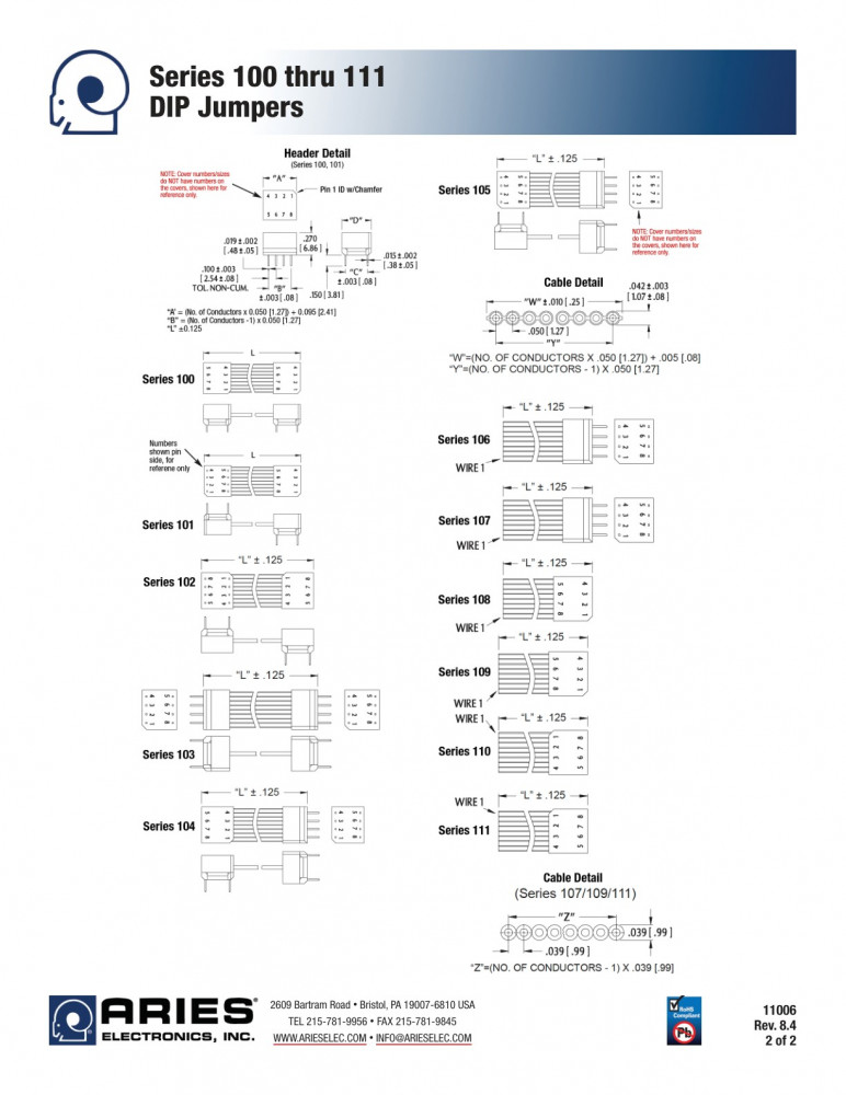 Aries 11006 product document image 2