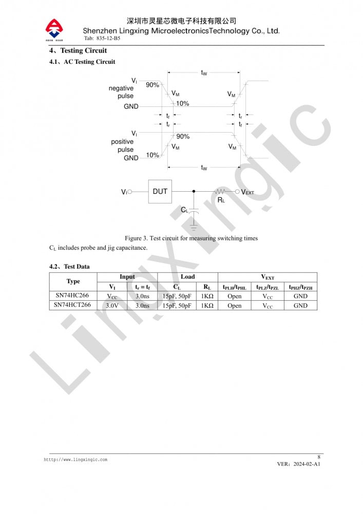 SN74HC266DR(LX) datasheet page 10