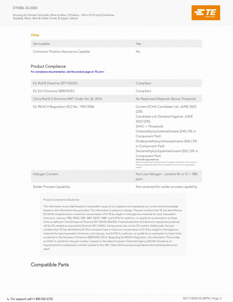 DTM06-3S-E004 technical document page 3