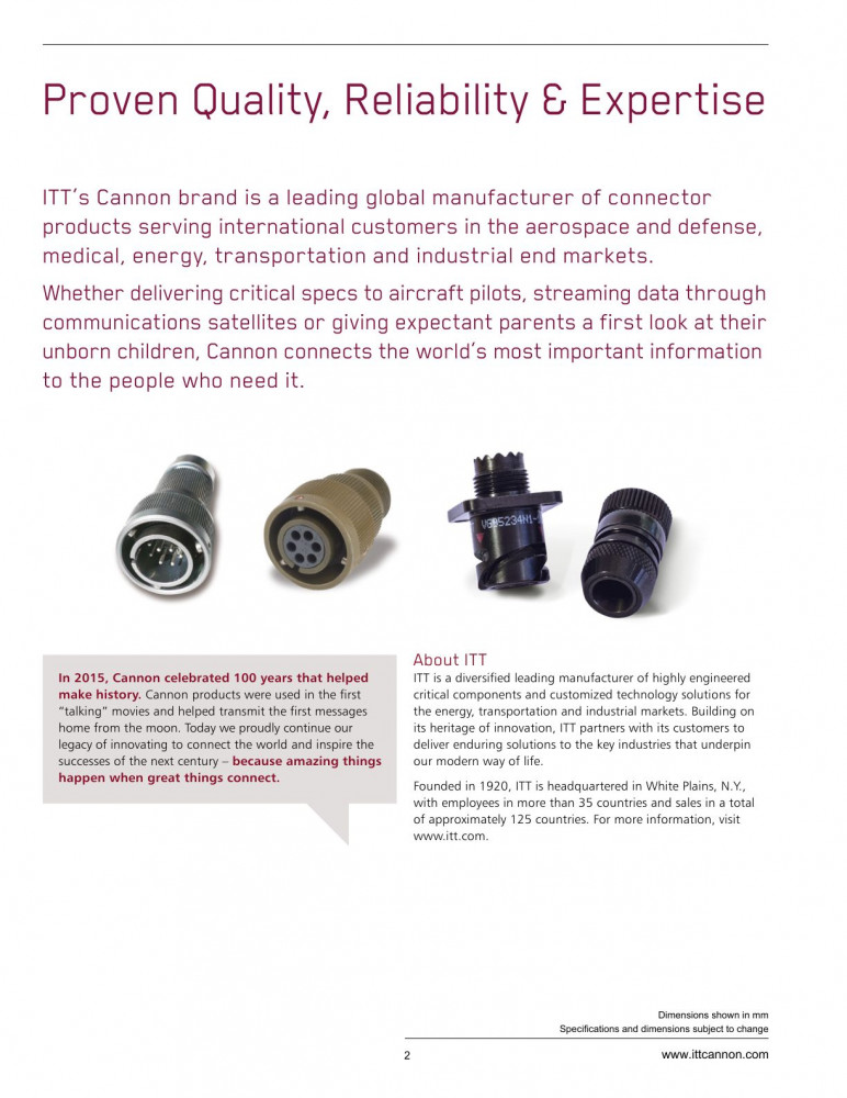 ITT CANNON VG95234 document page 2