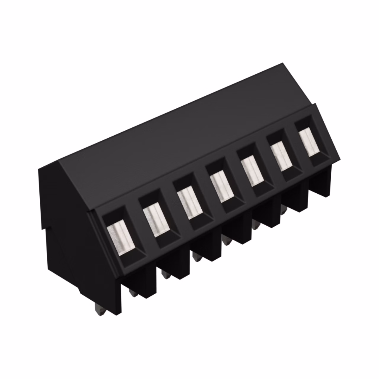 5.00mm Pitch Beau Eurostyle Low Profile, 35° Wire Entry, Single Level Modular Terminal Block, 7 Circuits for sale