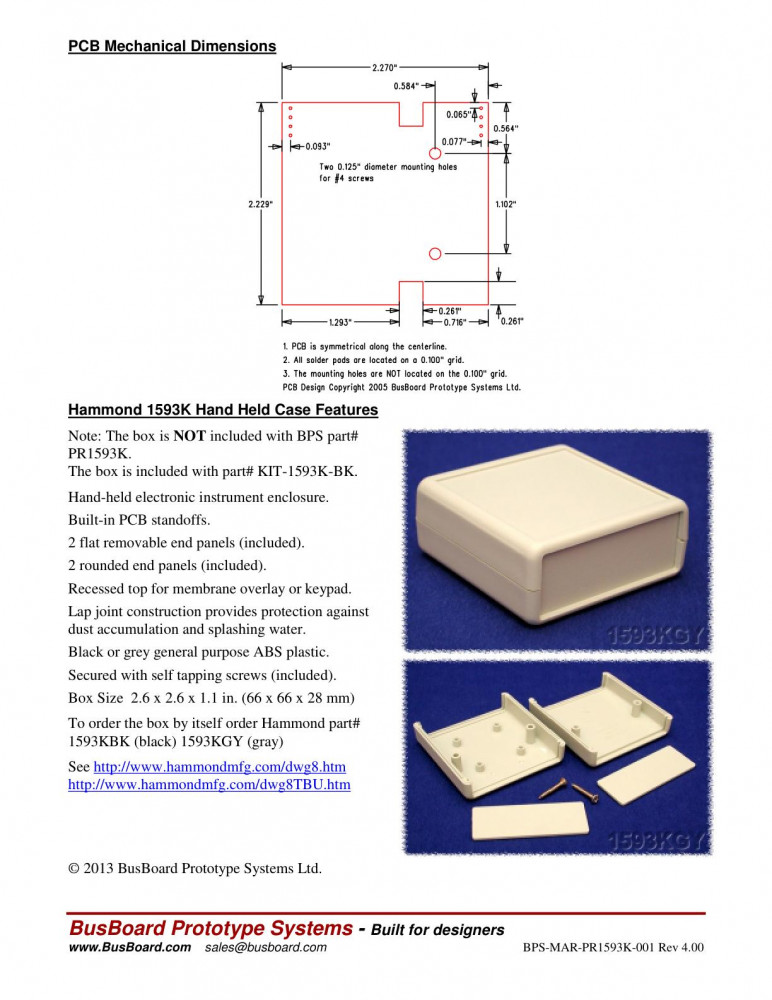 KIT-1593K-BK technical document page 3