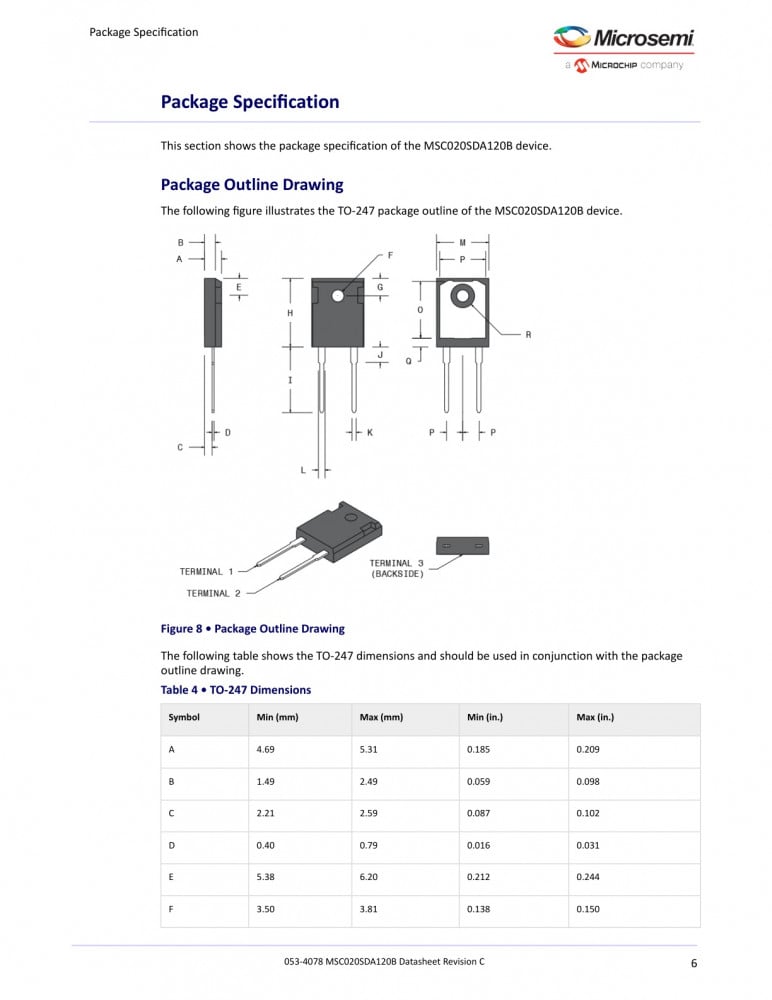 MSC020SDA120B datasheet page 6