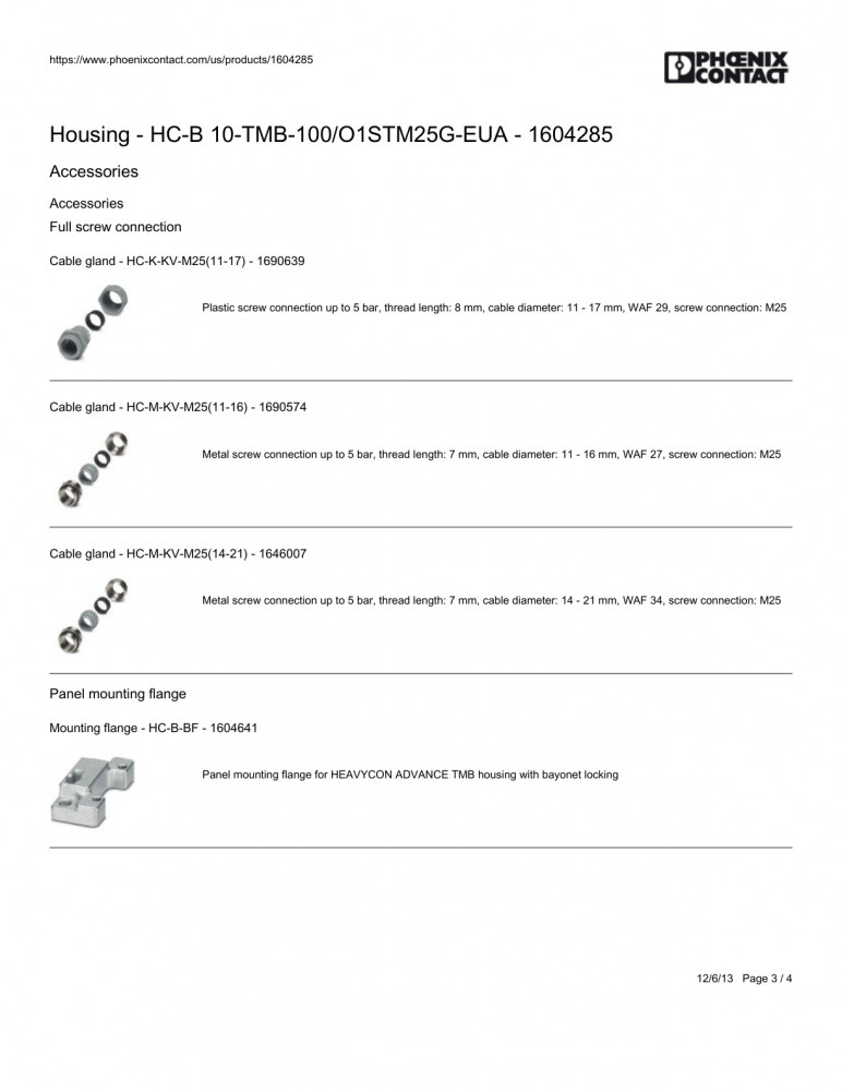 Phoenix Contact 1604285 technical document page 3