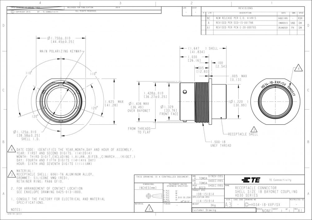 TE Connectivity HD34-18-14PN technical drawing preview