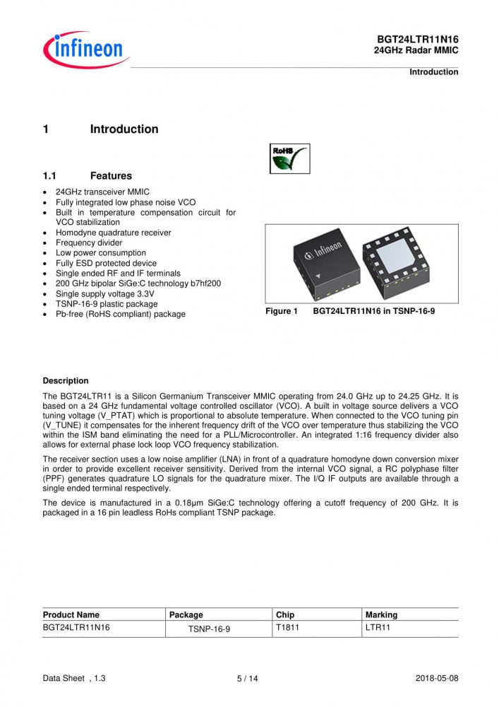 BGT24LTR11N16 datasheet page 5