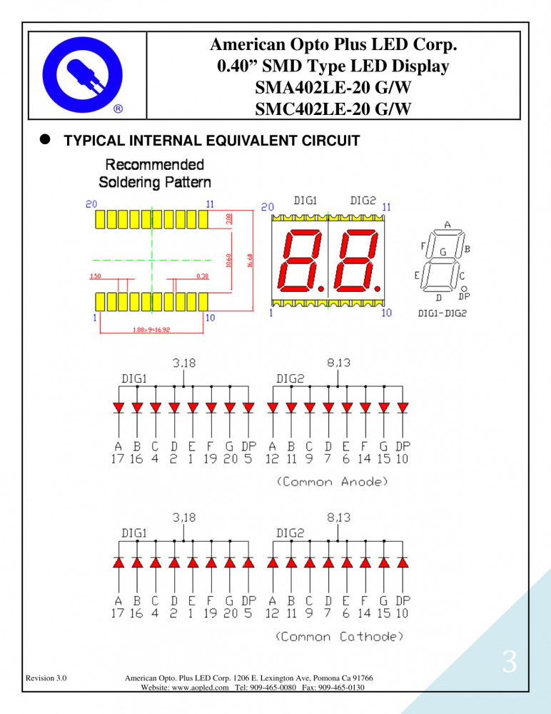 SMA402LE-20 datasheet page 3