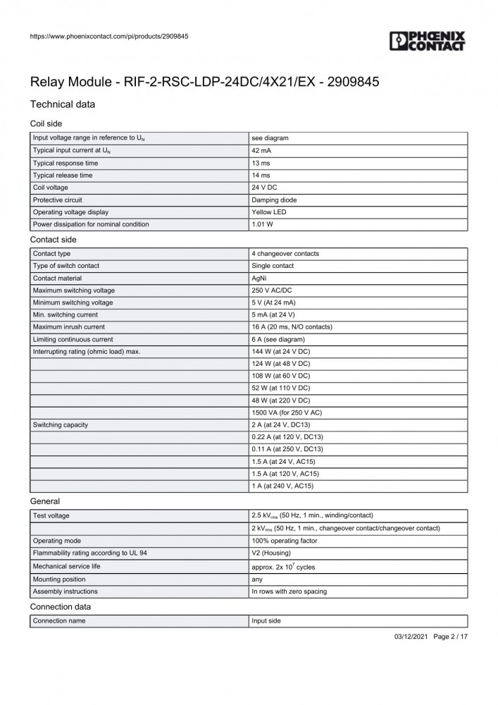 Phoenix Contact 2909845 document page 2